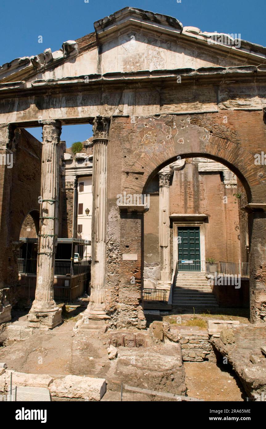 Porticus Octaviae, Rome, Lazio, Italy, Portico di Ottavia Stock Photo ...