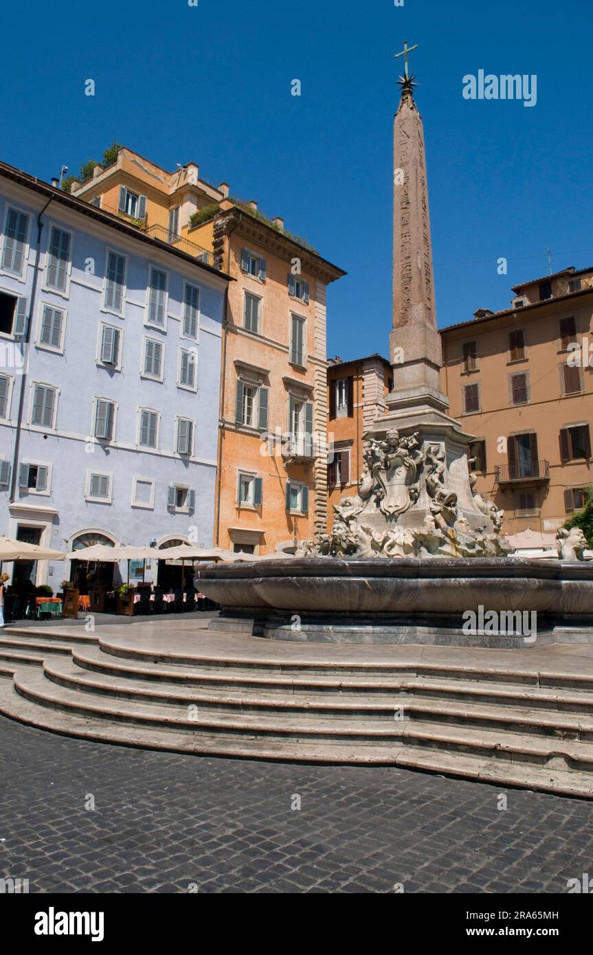 Pantheon Fountain, Fontana, in front of the Pantheon, Piazza della ...