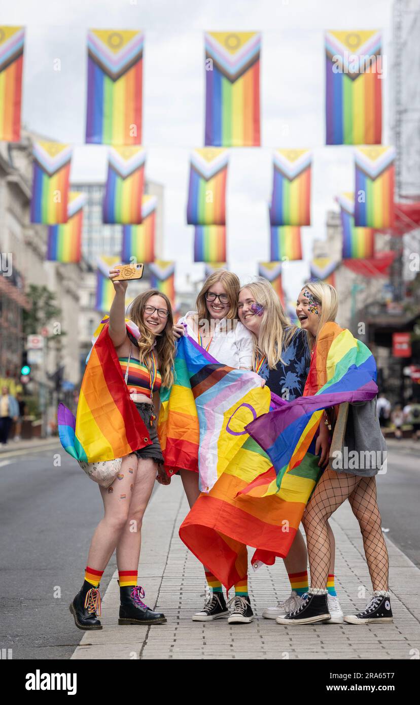 EDITORIAL USE ONLY (Left-right) Isabel Cato, Ashleigh Tory, Charley ...