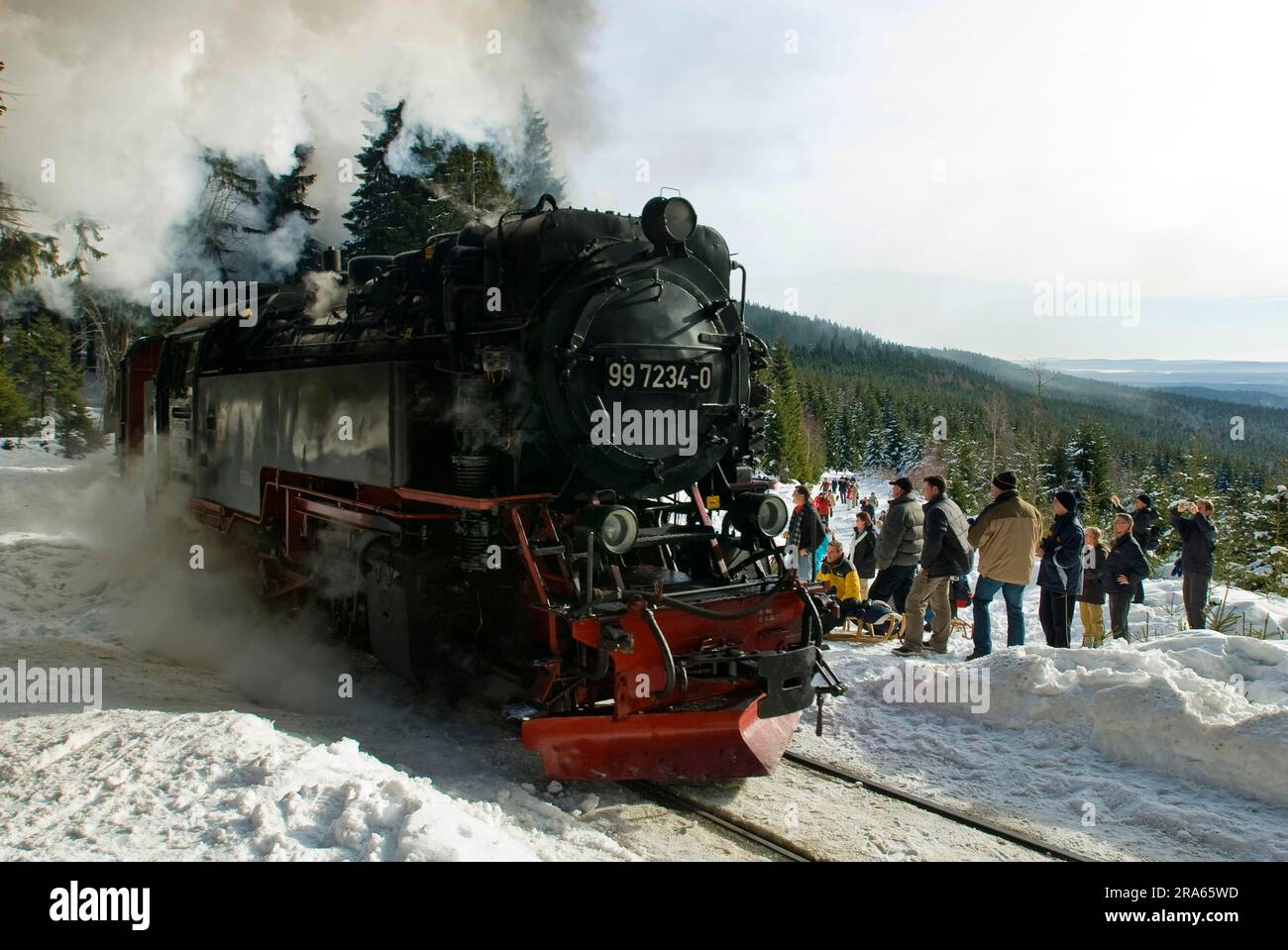 Brocken railway on the Brocken, Harz narrow-gauge railway, Brocken ...