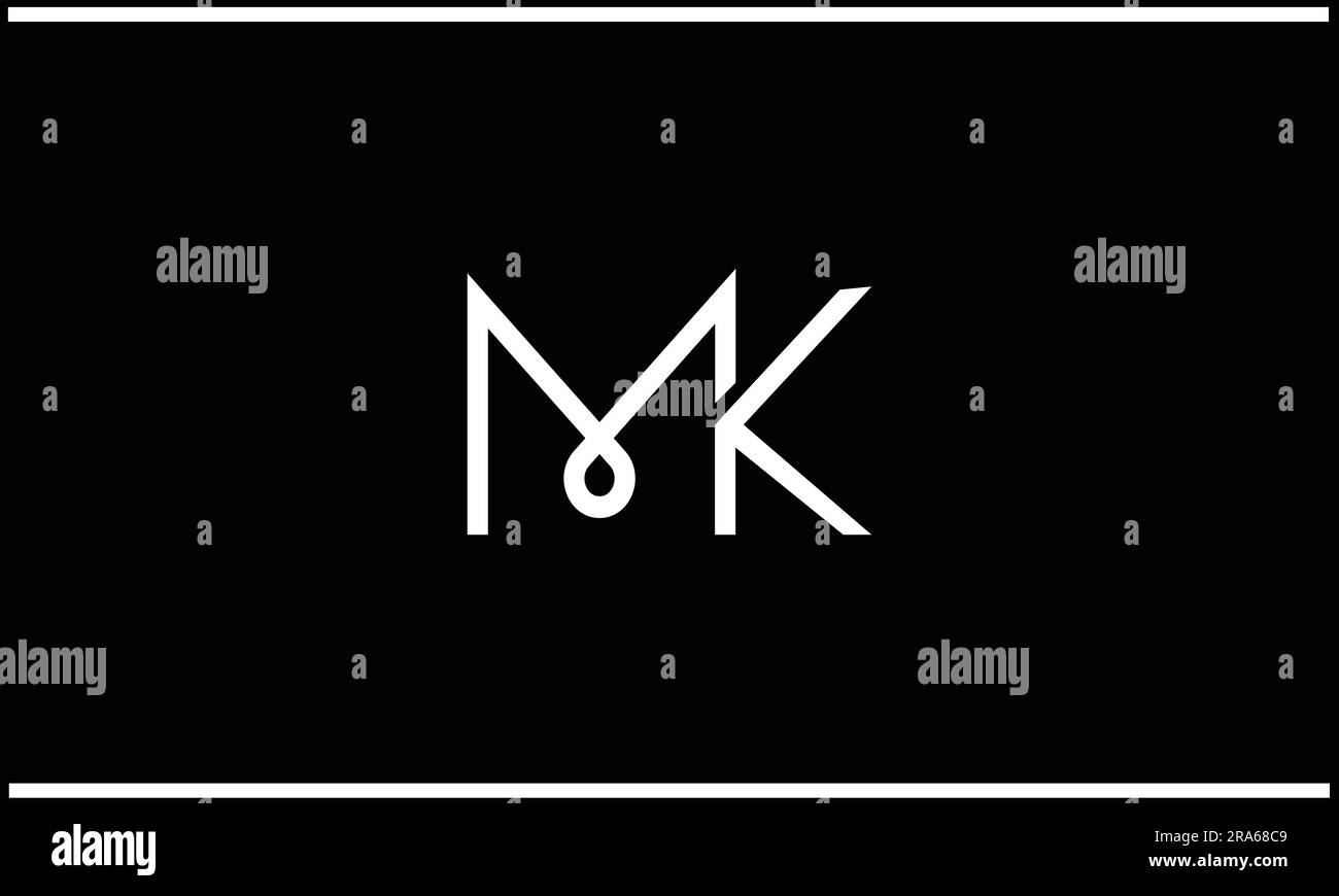 Mk letters Black and White Stock Photos & Images - Alamy