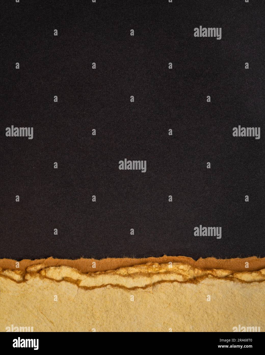 abstract night paper landscape in yellow and black - collection of art ...