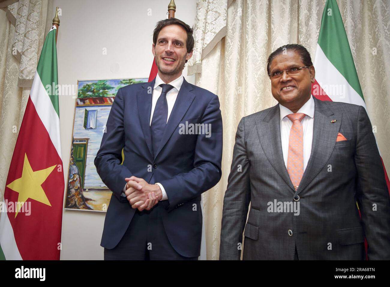 PARAMARIBO - Minister Wopke Hoekstra of Foreign Affairs during a ...