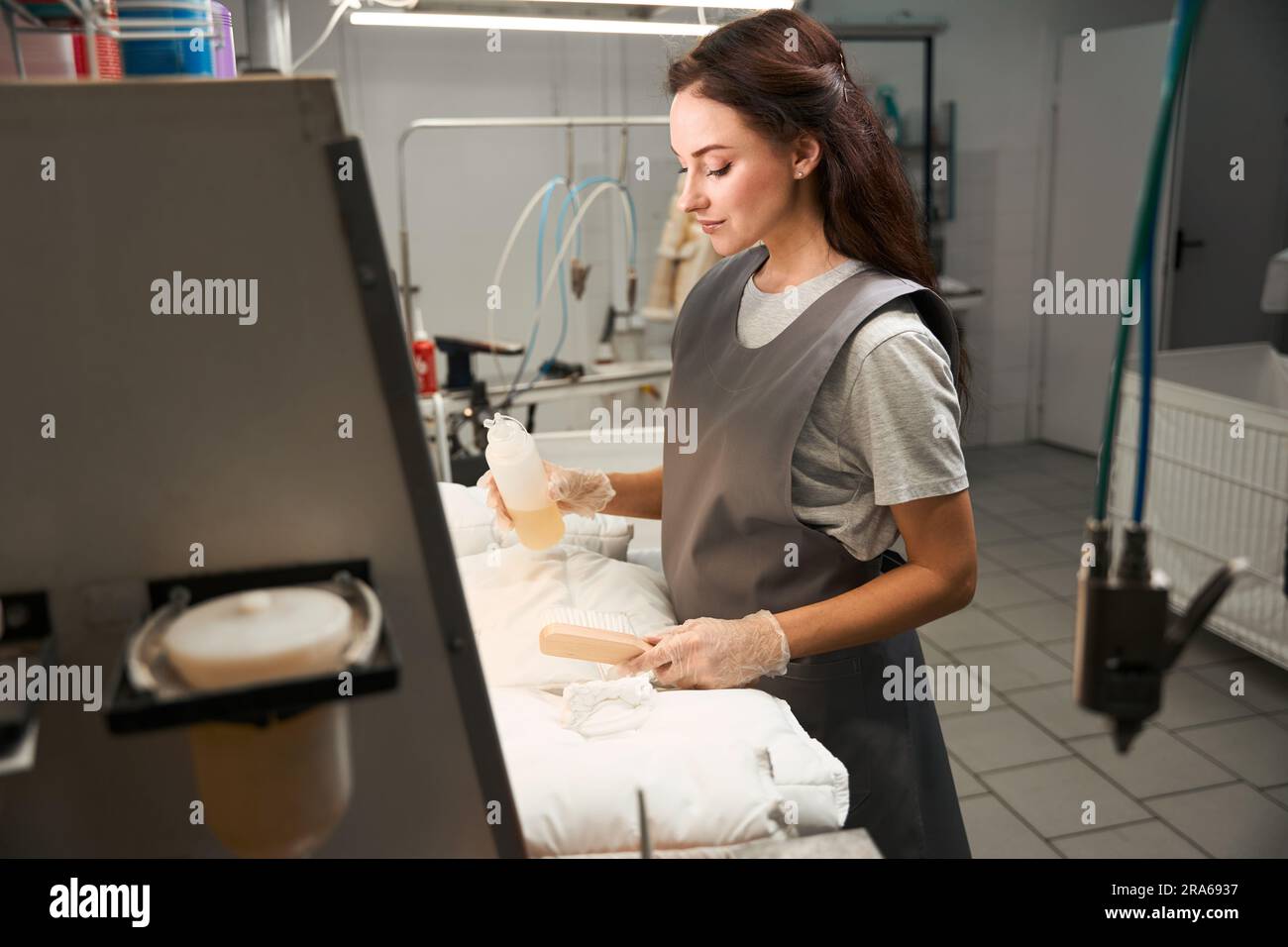 Applying solvent hi-res stock photography and images - Alamy