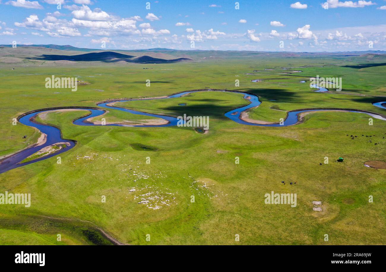 Hulun Buir. 1st July, 2023. This aerial photo taken on July 1, 2023 ...