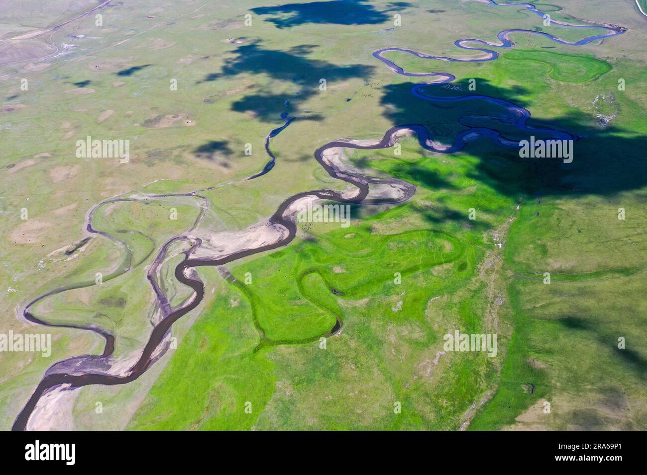 Hulun Buir. 1st July, 2023. This aerial photo taken on July 1, 2023 ...