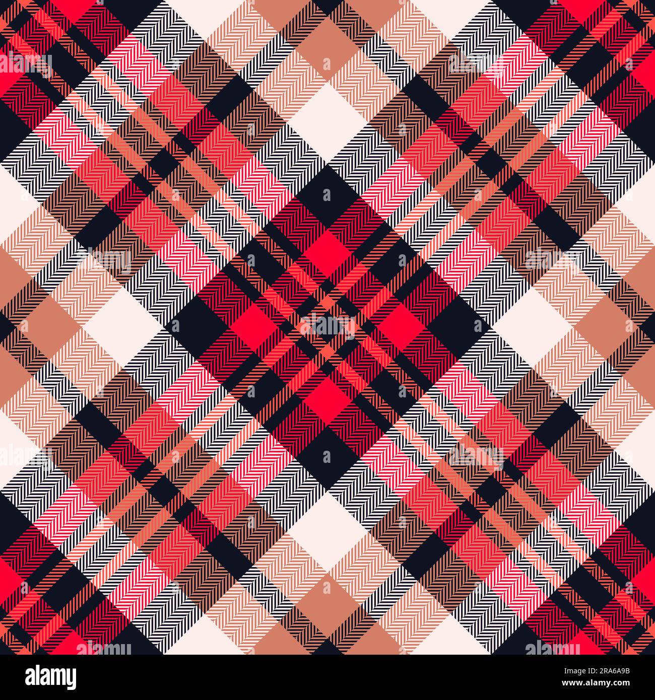 Plaid pattern vector. Check fabric texture. Seamless textile design for ...