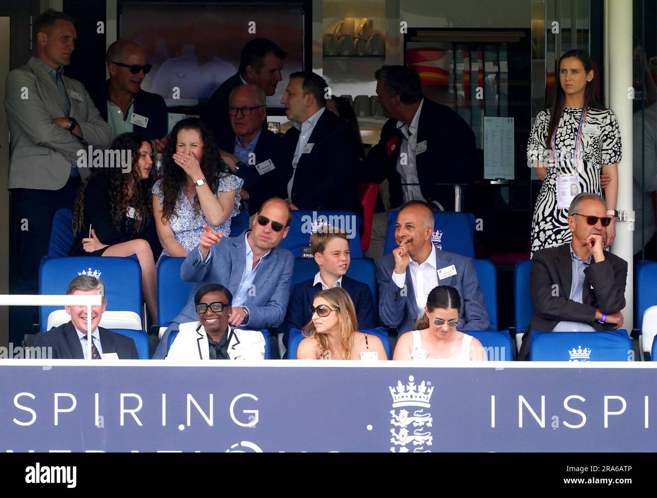 The Prince of Wales, Prince George and England Women's Tamsin Beaumont ...
