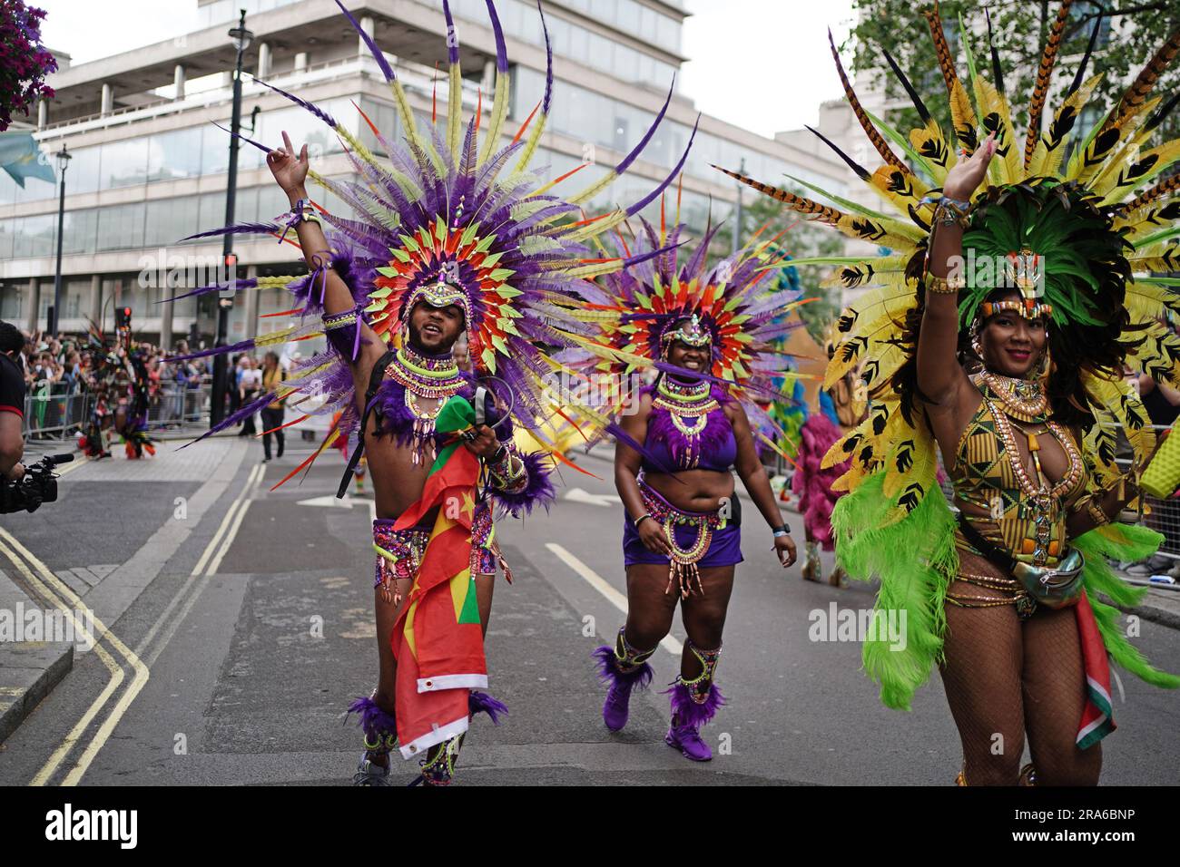 People take part in the Pride in London parade. Picture date: Saturday ...