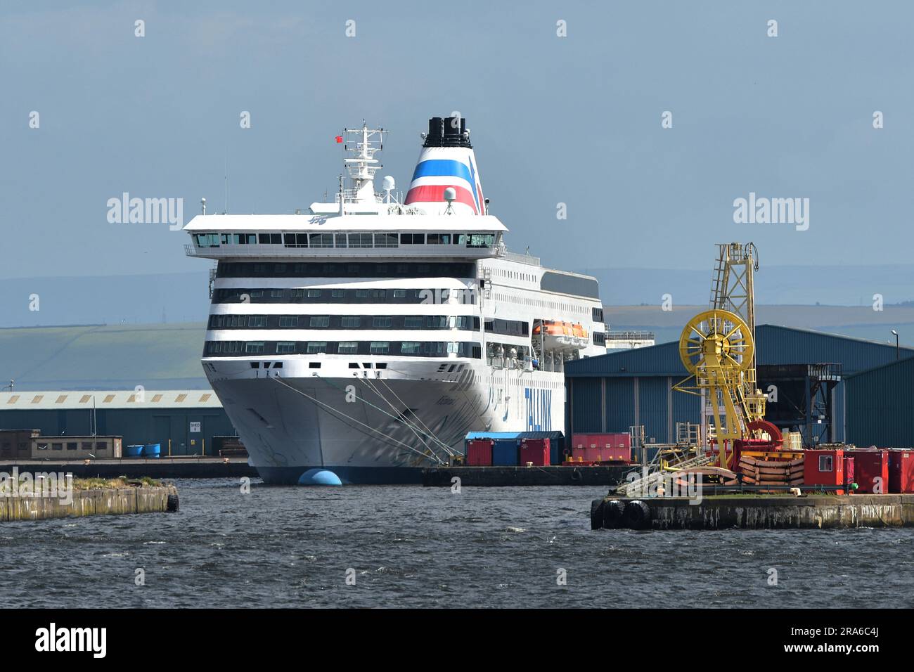 Edinburgh Scotland, UK 01 July 2023. The MS Victoria ferry docked at ...