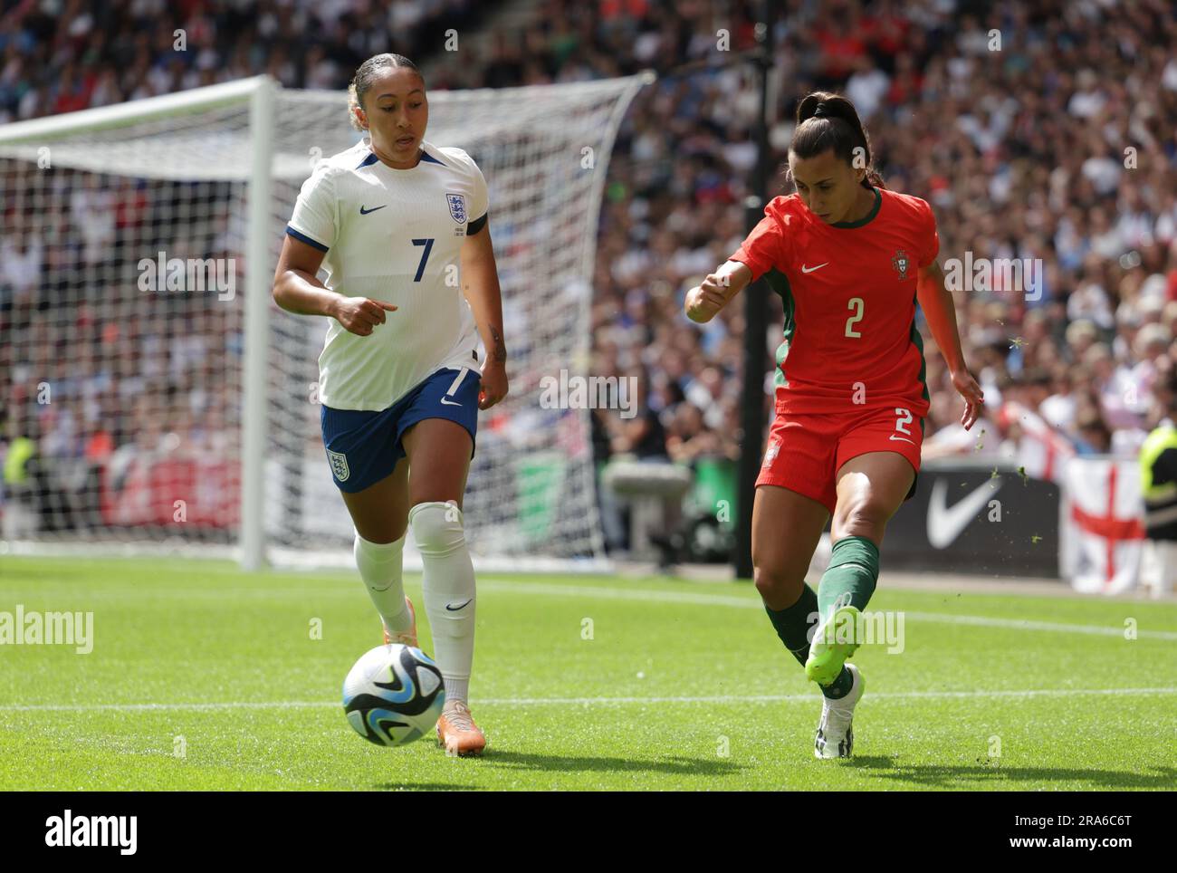 England's lauren james during a women's international friendly match at stadium mk, bletchley ...