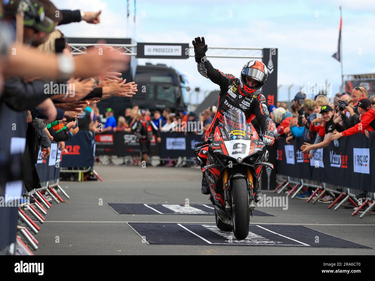 Barni Spark Racing’s Danilo Petrucci rides to Parc ferme after ...