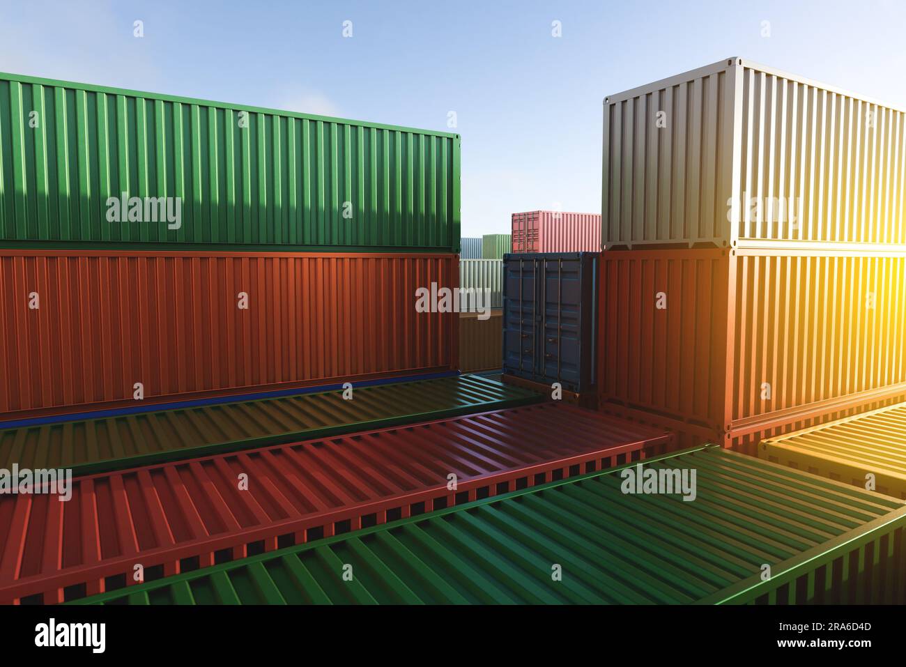 Containers color template hi-res stock photography and images - Alamy