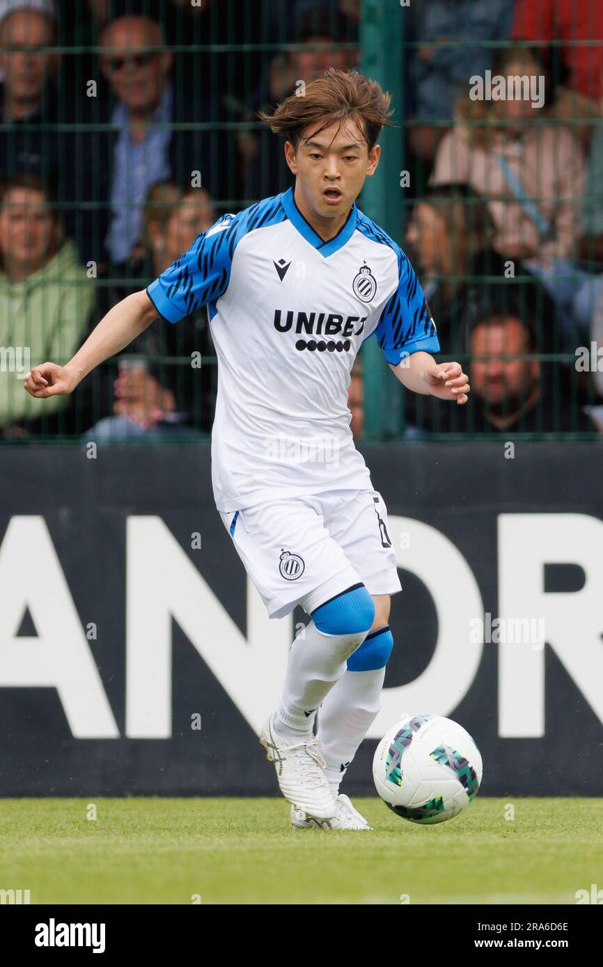 Roeselare, Belgium. 01st July, 2023. Club's Shion Homma pictured in ...
