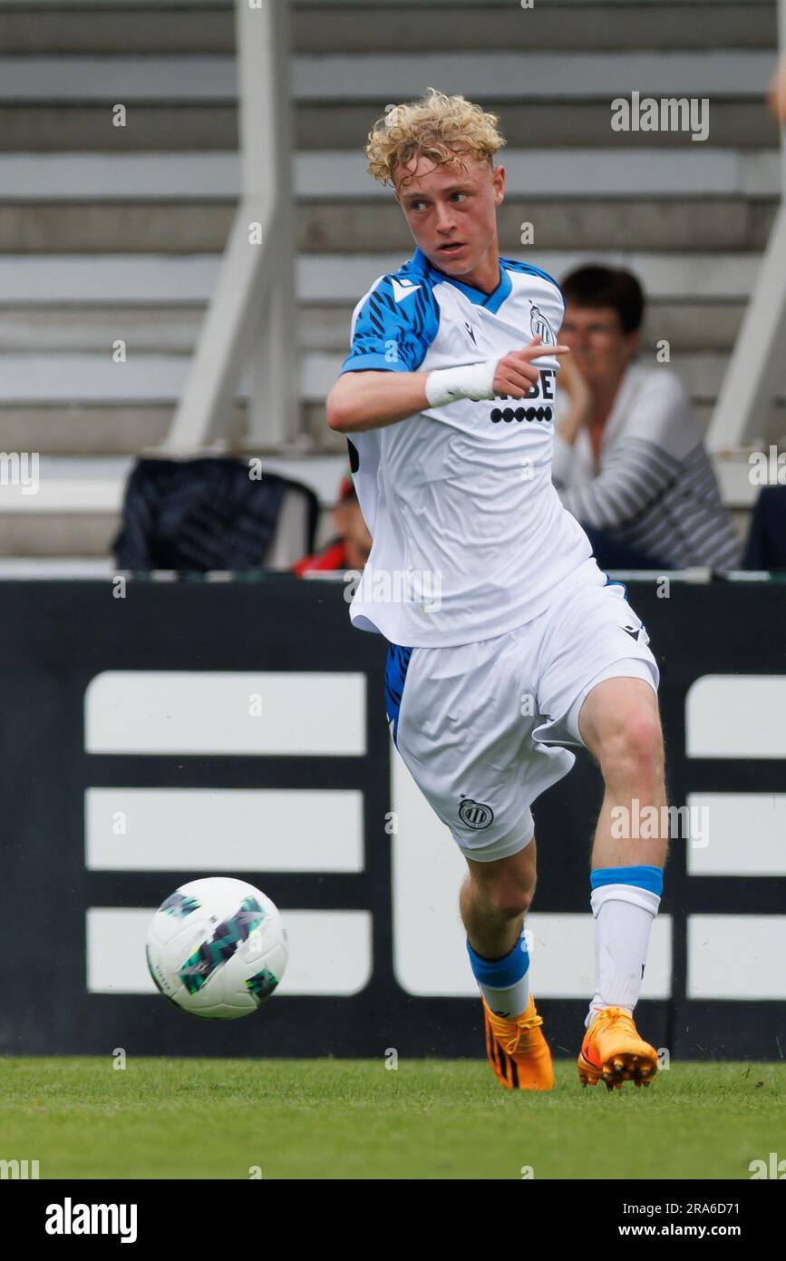 Roeselare, Belgium. 01st July, 2023. Club's Lenn De Smet pictured in ...