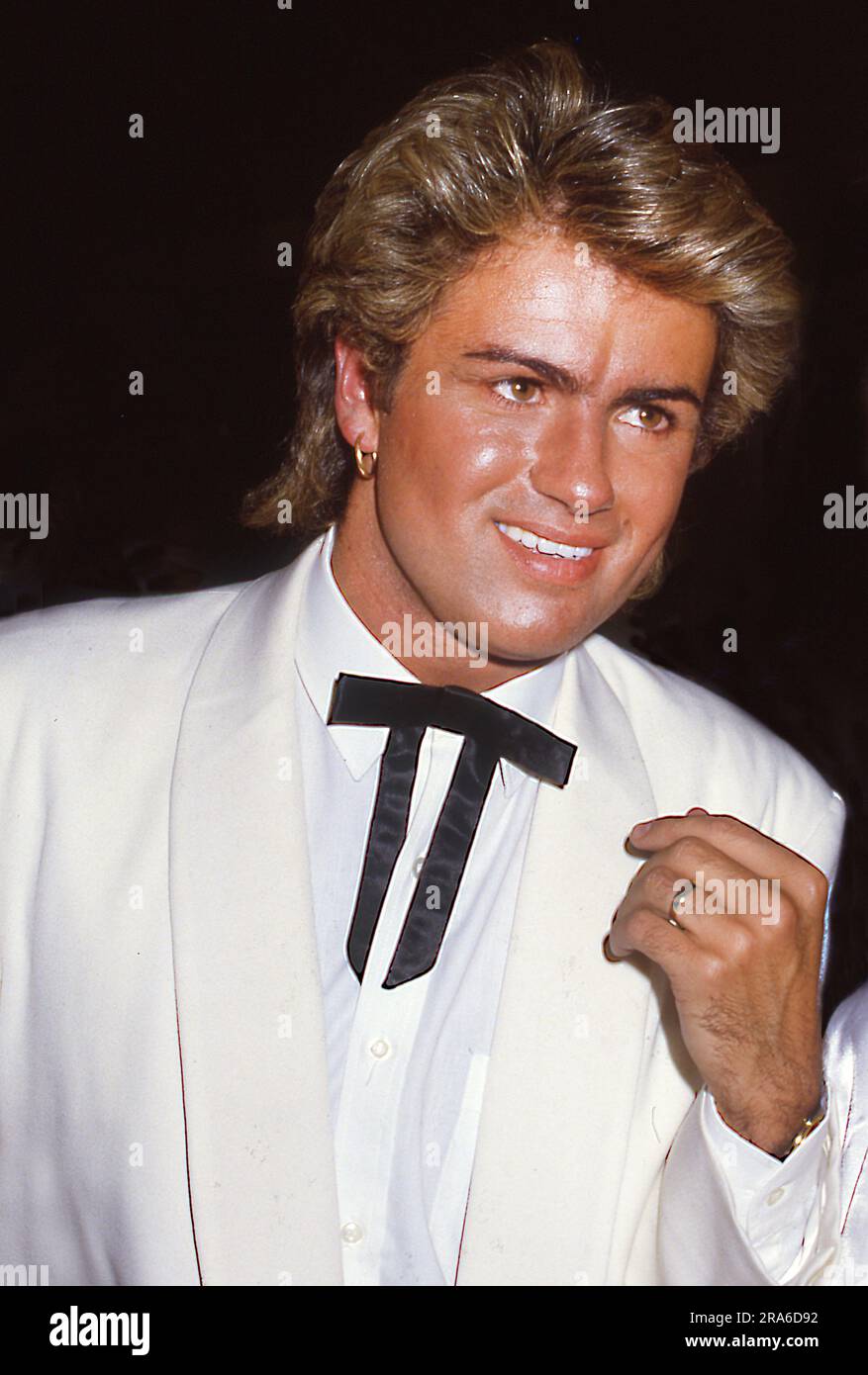 George Michael of WHAM at the Brit Awards 1985 Stock Photo - Alamy