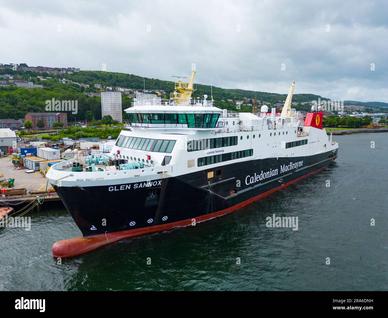 Port Glasgow, 1st July 2023. Latest views of the MV Glen Sannox ...