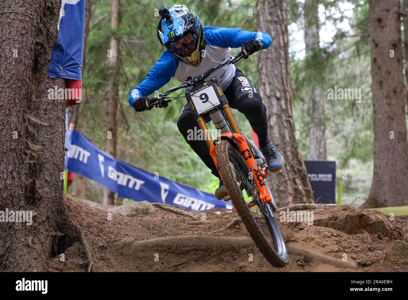 Danny Hart (GBR) in action during DH Elite Men race, at UCI MTB World ...