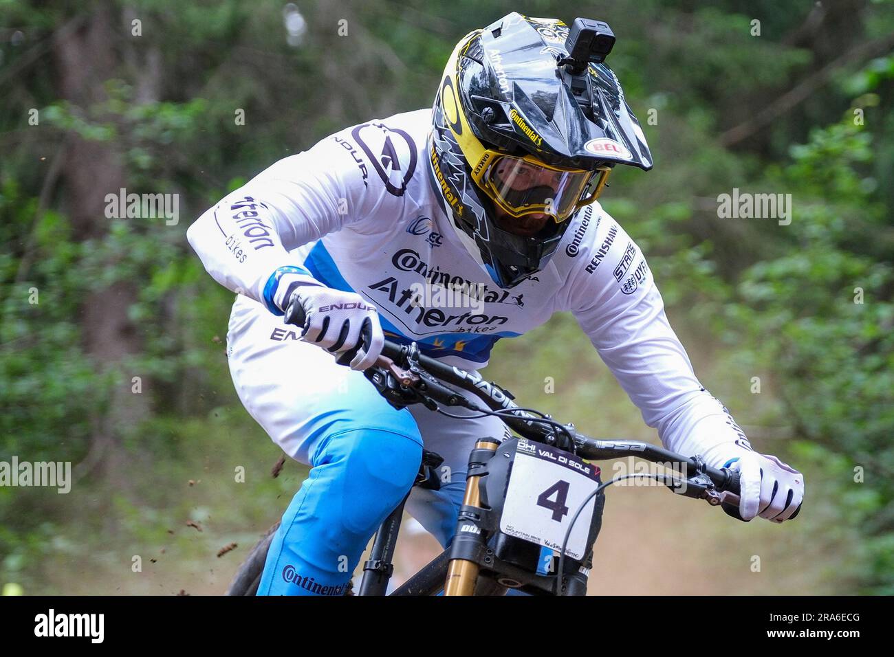 Andreas Kolb (AUT) in action during DH Elite Men race, at UCI MTB World ...