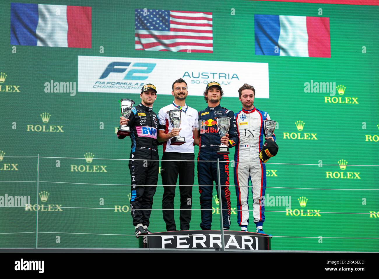 Podium Sprint Race: CRAWFORD Jak (usa), Hitech Grand Prix, Dallara F2 ...