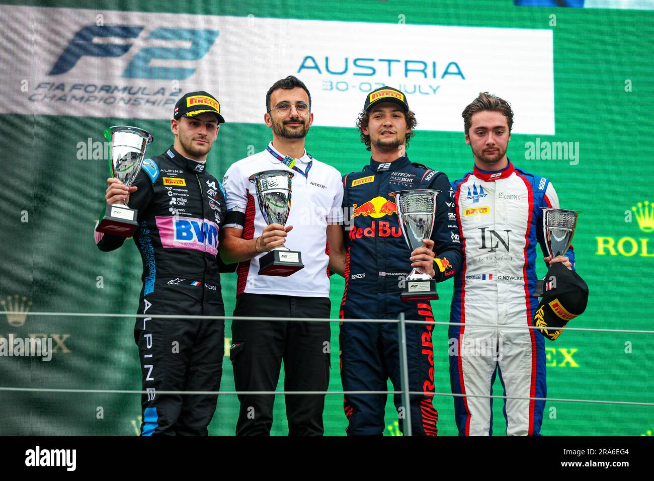 Podium Sprint Race: CRAWFORD Jak (usa), Hitech Grand Prix, Dallara F2 ...