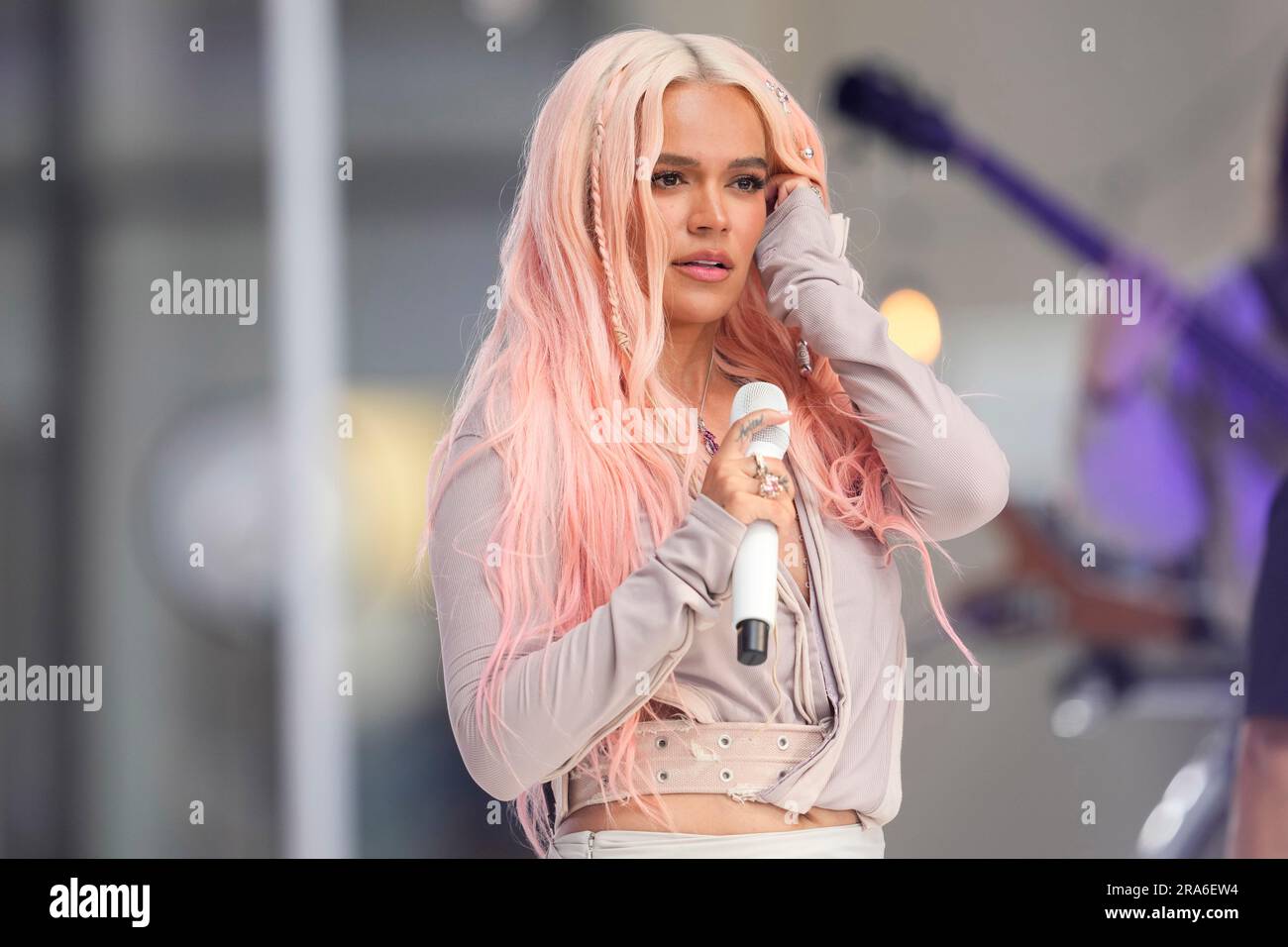 Karol G performs on NBC's "Today" show at Rockefeller Plaza on Friday ...
