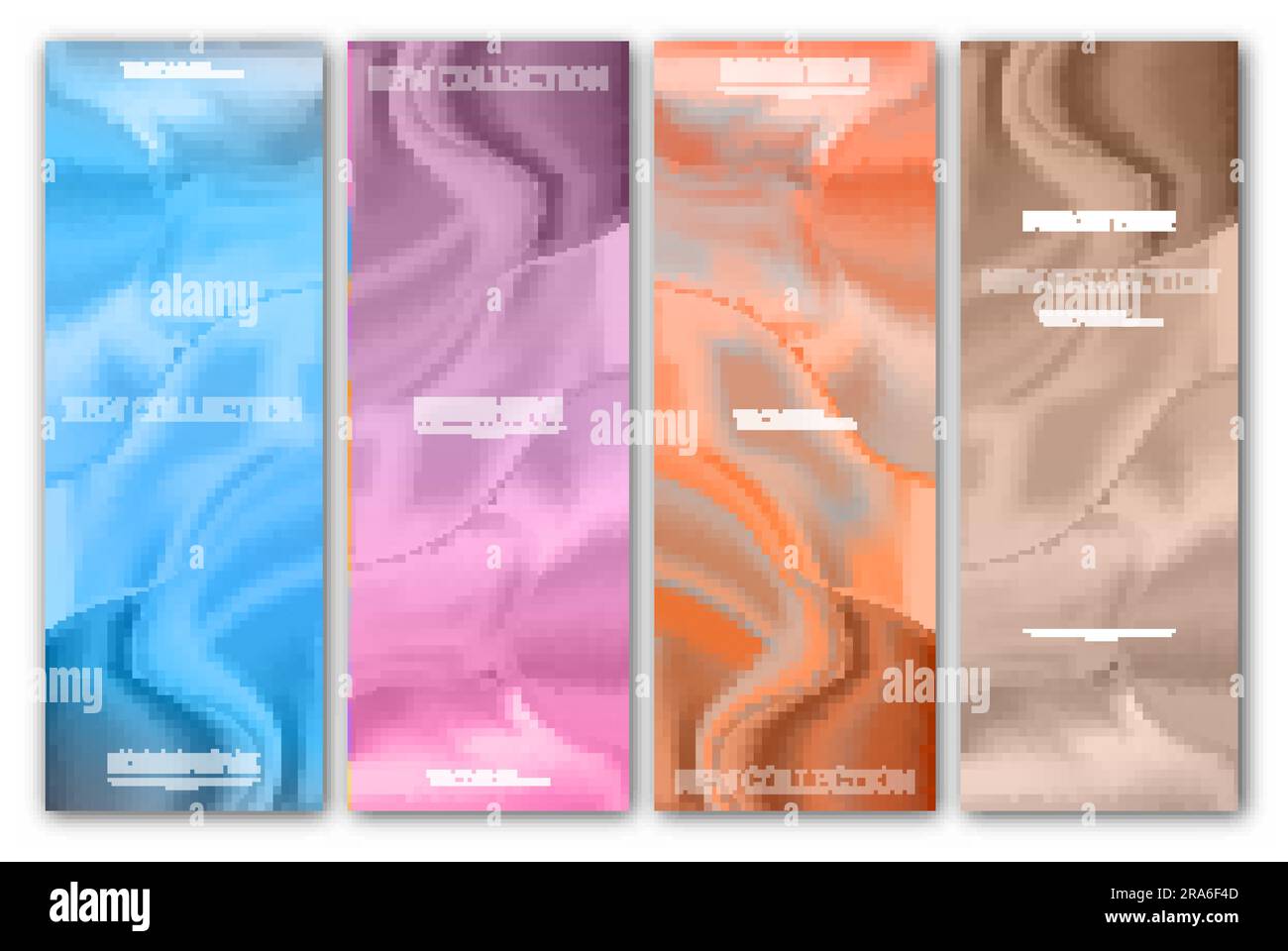 A set of colorful gradient backgrounds. Template for poster, banner ...
