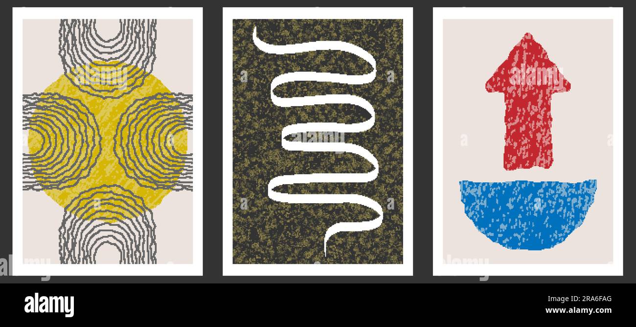 A set of abstract paintings for the interior. Sample paintings for wall ...