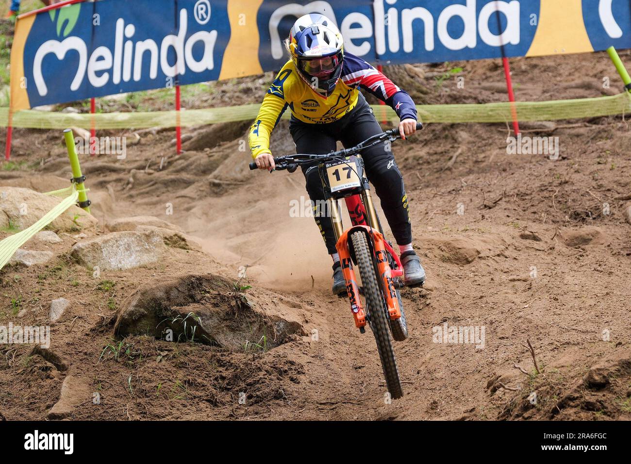 Jess Blewitt (NZL) in action during DH Elite Women race, at UCI MTB ...