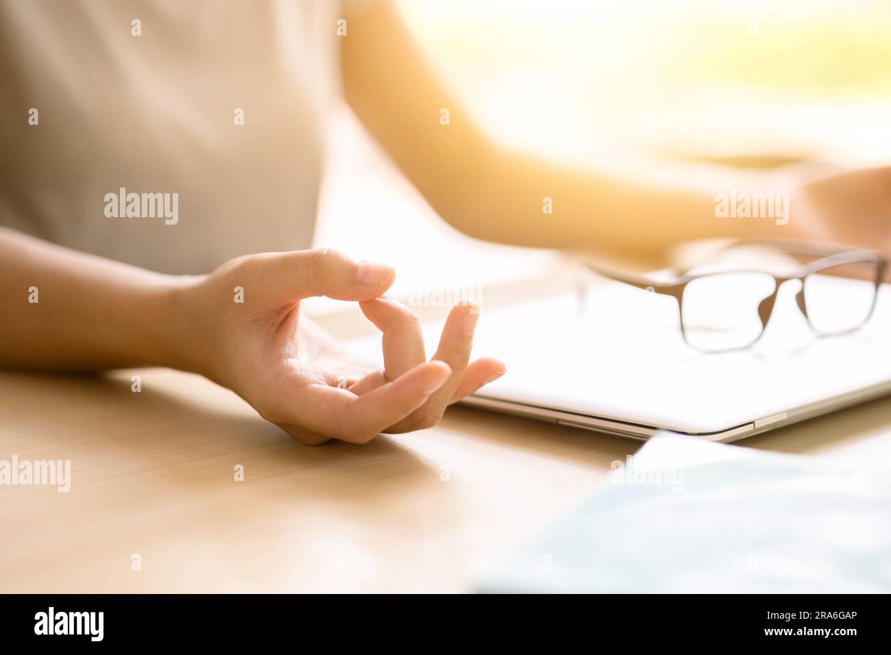 Indian student doing yoga hi-res stock photography and images - Alamy