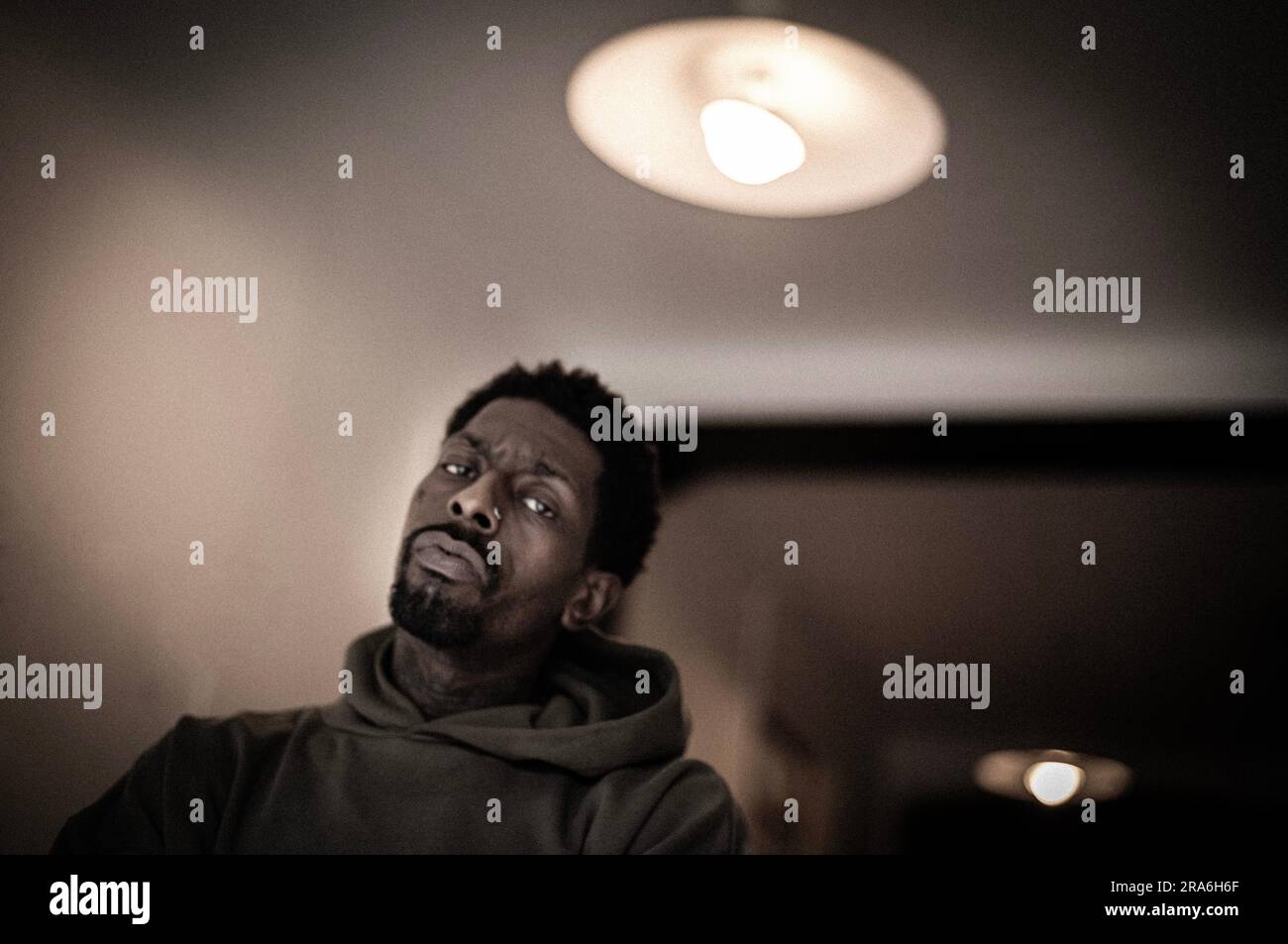 France, Paris, June 29, 2023. American rap singer Meechy Darko poses ...