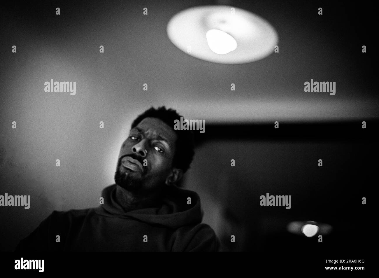 France, Paris, June 29, 2023. American rap singer Meechy Darko poses ...