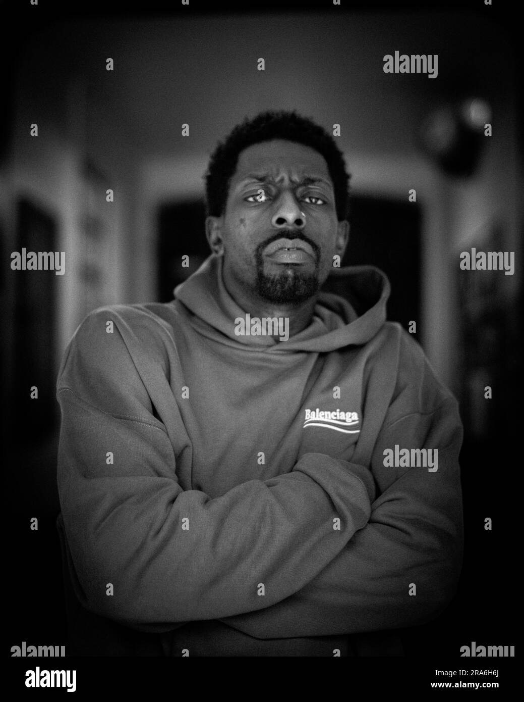 France, Paris, June 29, 2023. American rap singer Meechy Darko poses ...