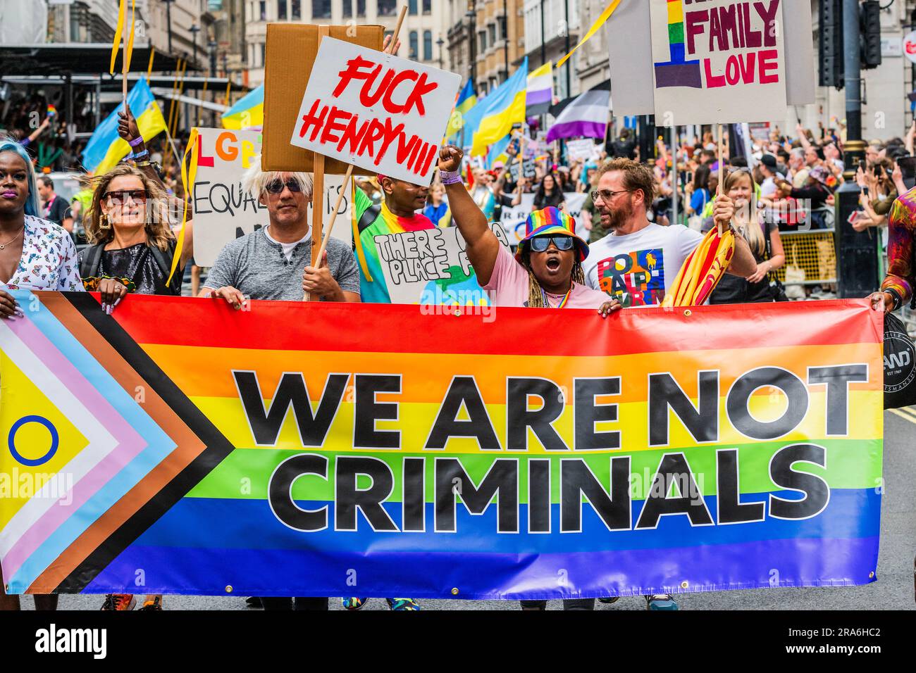 London, UK. 1st July, 2023. Victims of discrimination, who are fighting ...