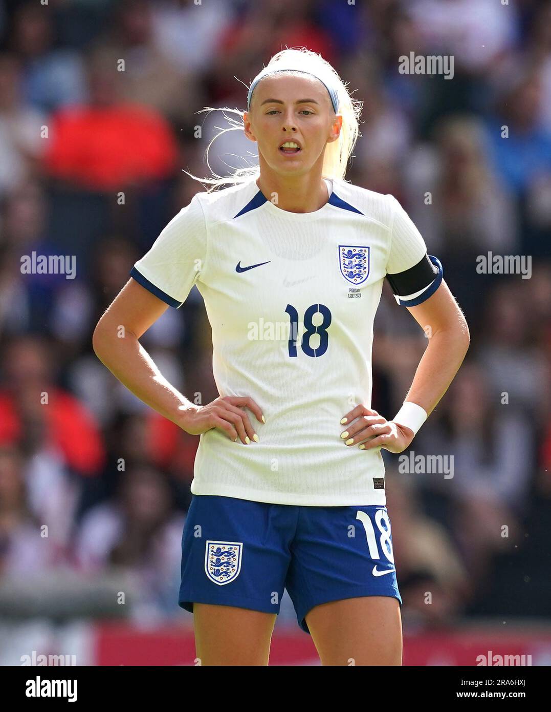 England's Chloe Kelly during a Women's international friendly match at Stadium MK, Bletchley ...