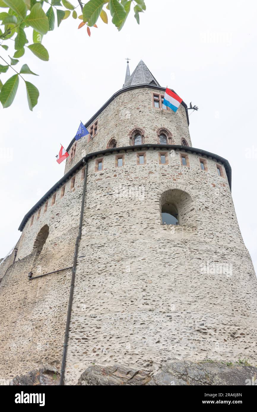 Upper level tower medieval vianden castle chateau de vianden ol hi-res ...