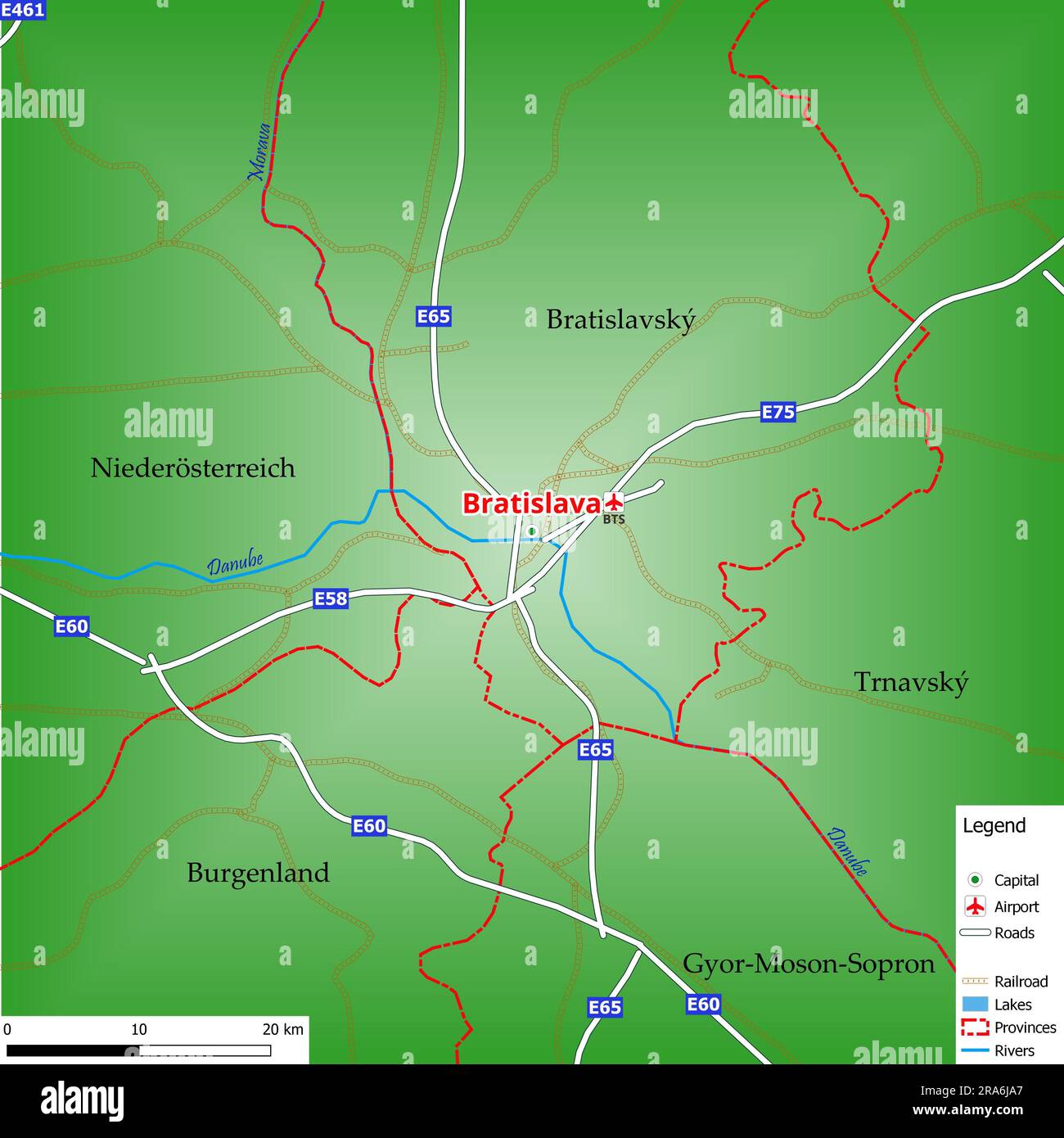 Bratislava street map hi-res stock photography and images - Alamy