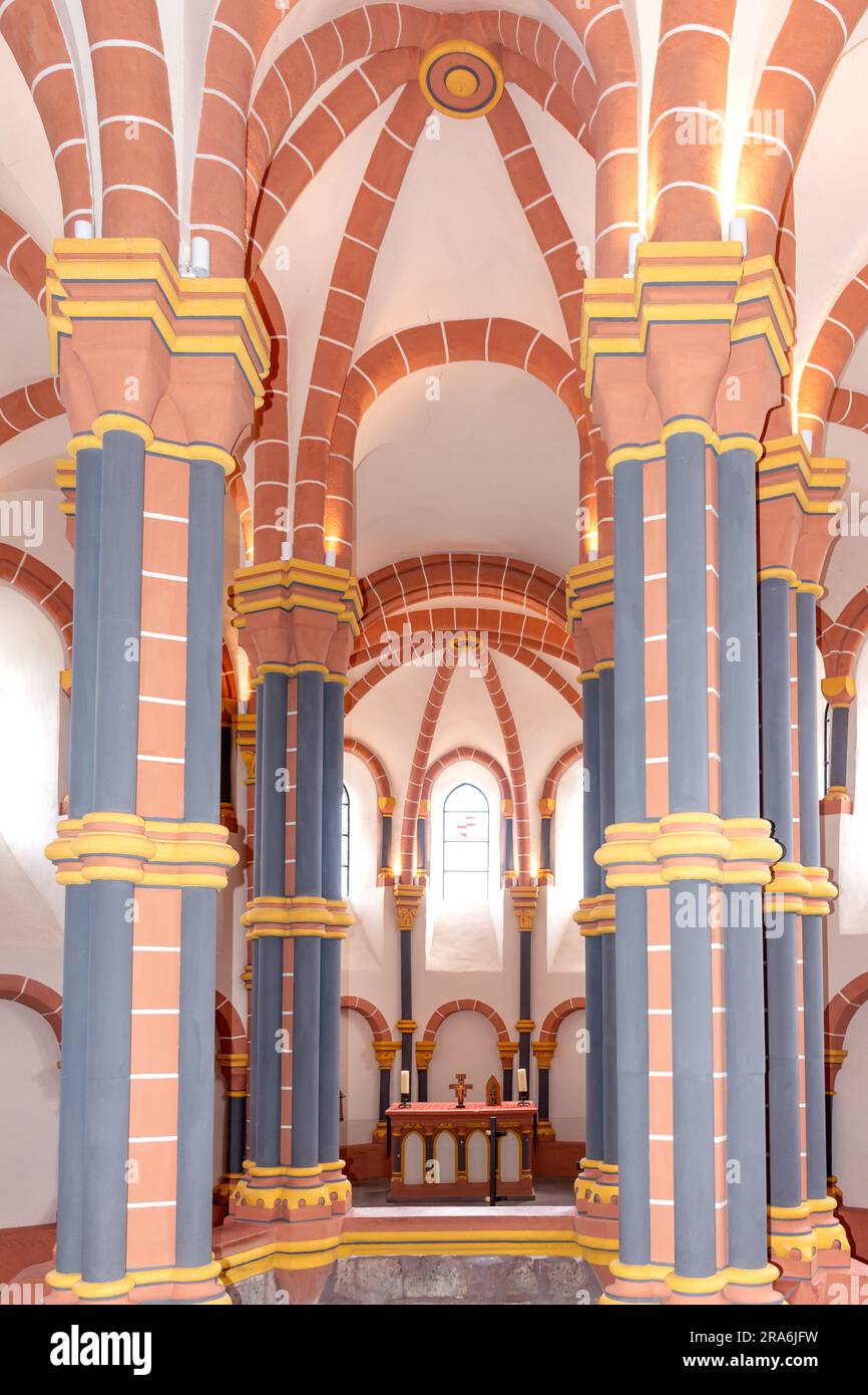 Ornate ceiling and altar, Chapelle Superieure, Vianden Castle, Vianden ...