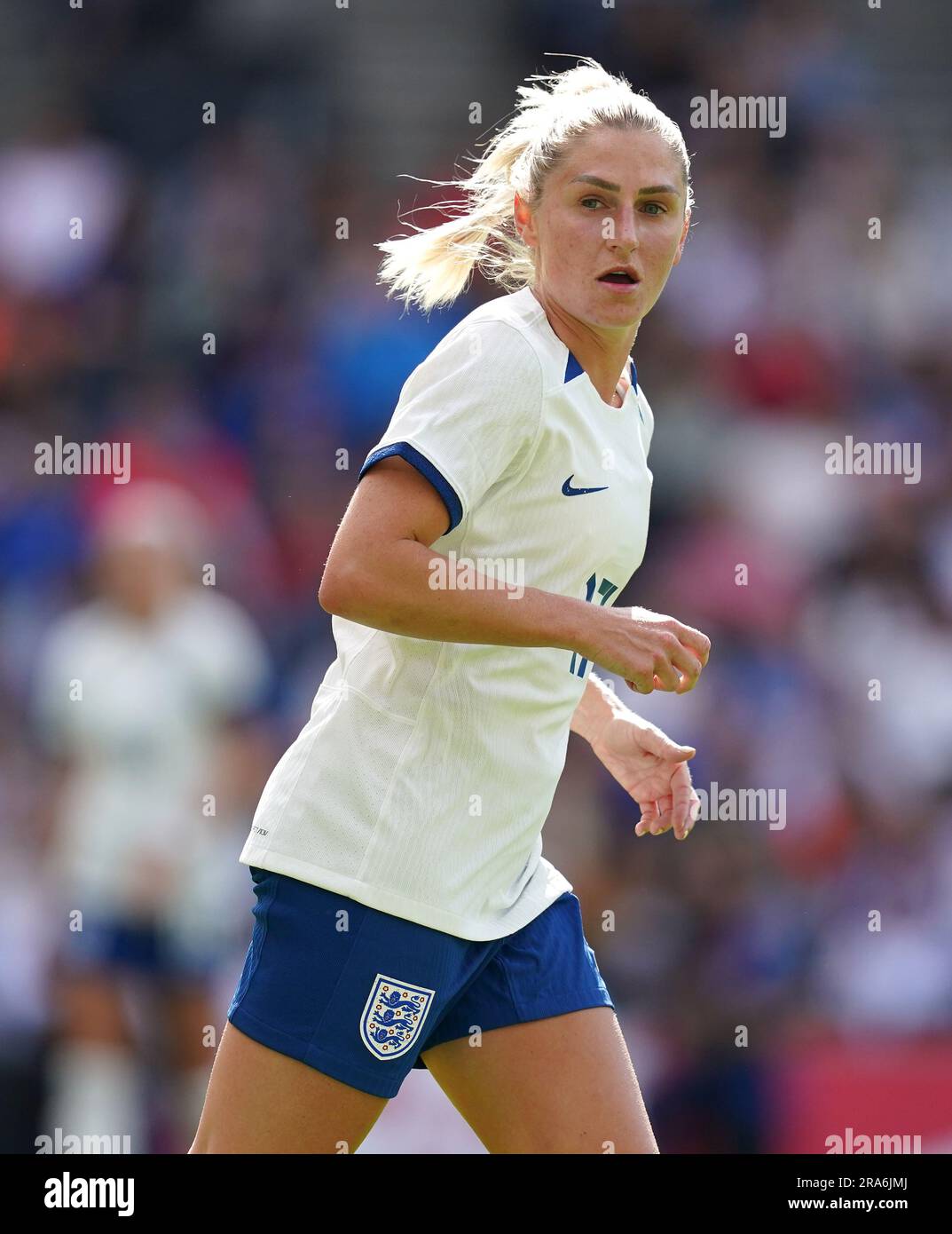 England's Laura Coombs during a Women's international friendly match at ...