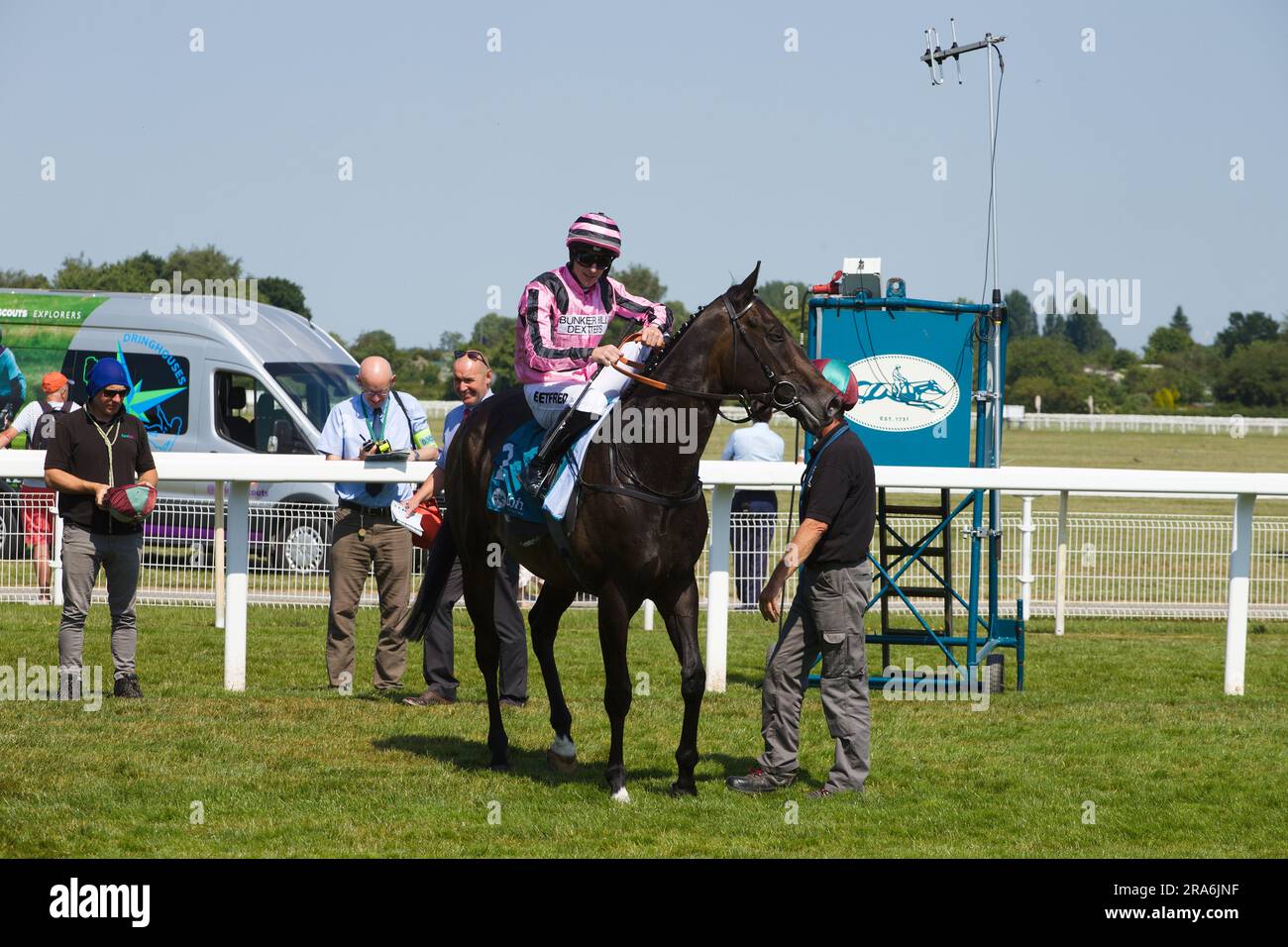 Jockey Richard Kingscote on Chichester at York Races Stock Photo - Alamy