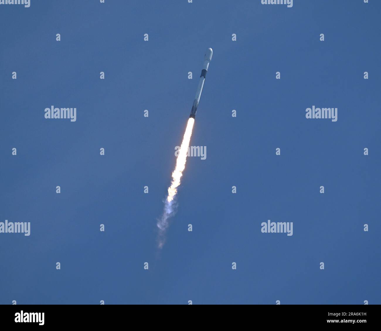 A SpaceX Falcon 9 rocket launches the Euclid satellite for the European ...