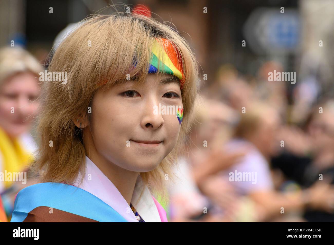 Pride In London parade from Hyde Park Corner to Westminster ...