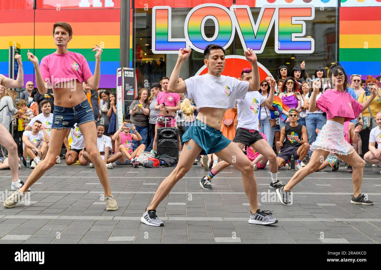 London, UK. 1st July, 2023. Pride In London parade from Hyde Park ...