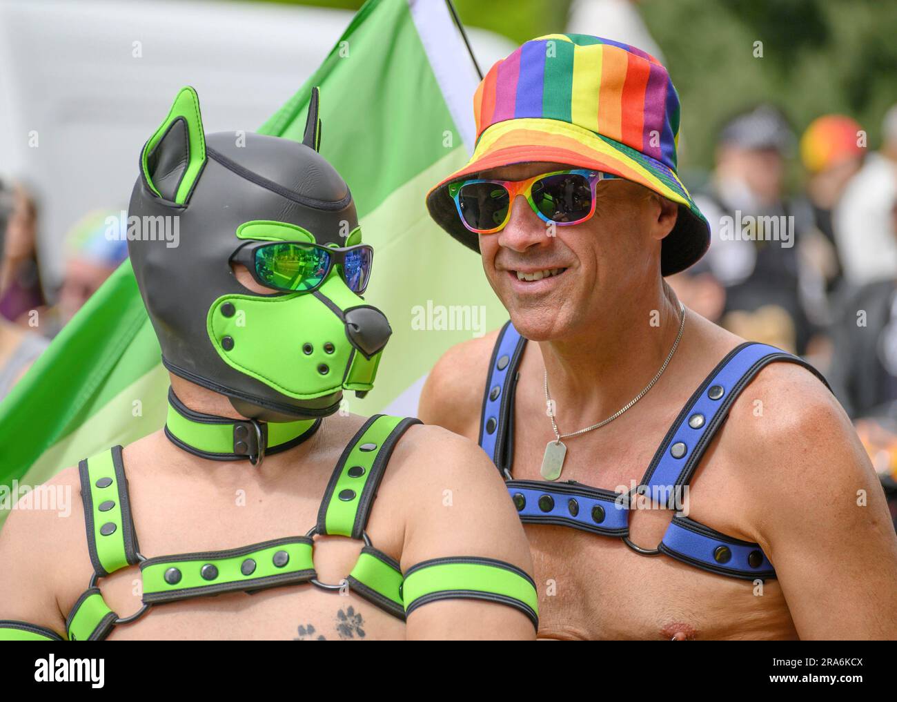 Pride In London parade from Hyde Park Corner to Westminster ...