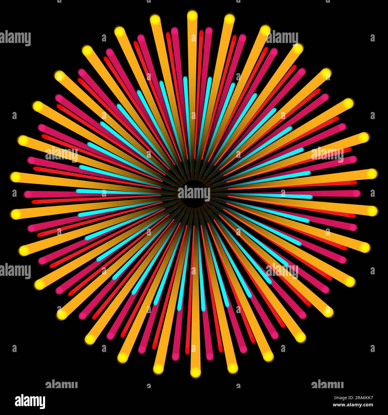 beautiful elegant circular star pattern sun explosion burst blast fire ...