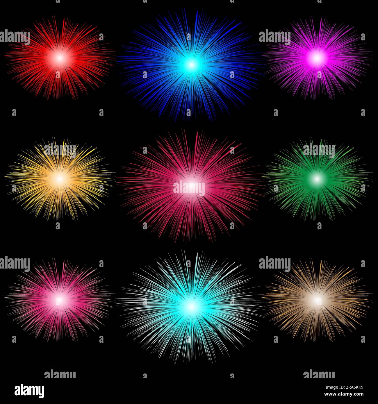 beautiful elegant circular star pattern sun explosion burst blast fire ...