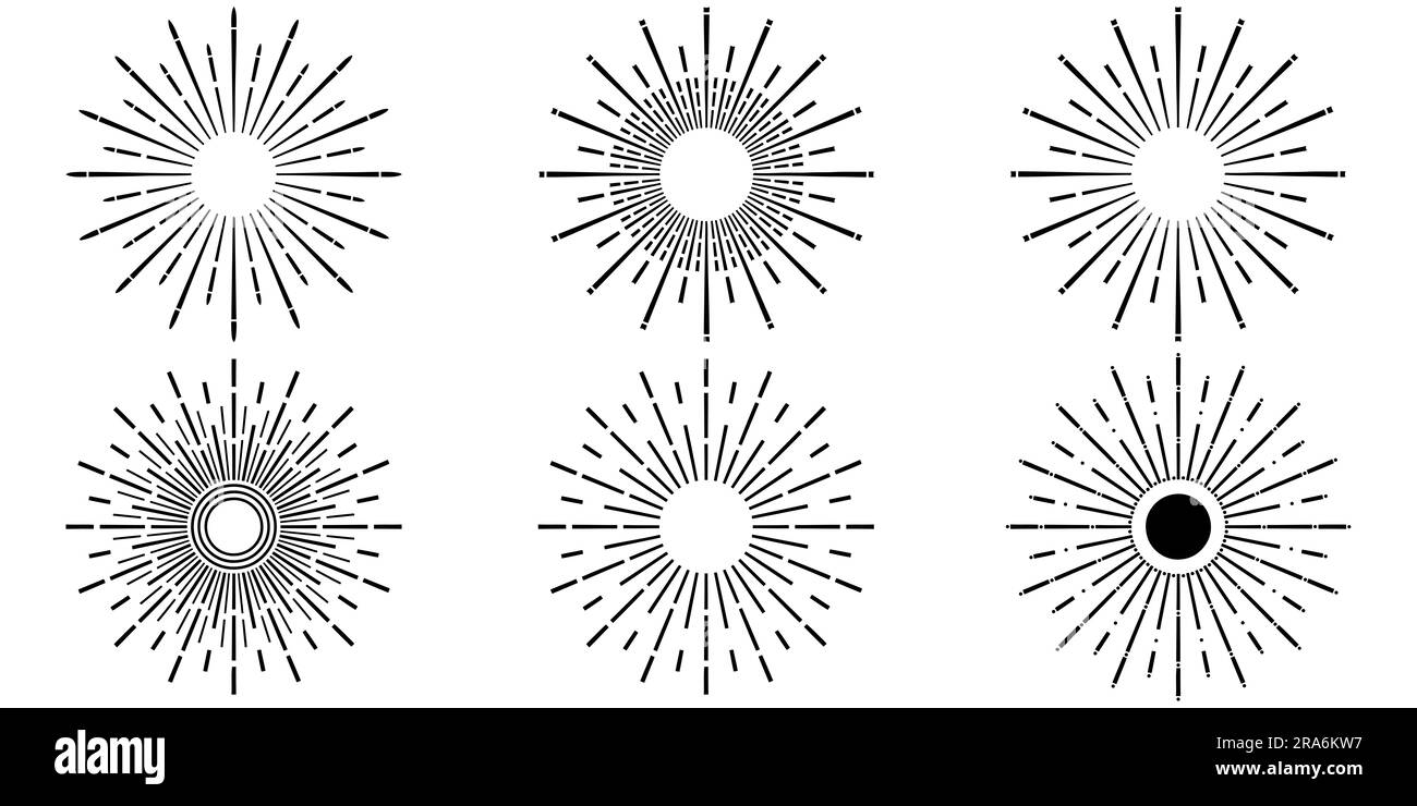 Radiant sunburst design Cut Out Stock Images & Pictures - Alamy