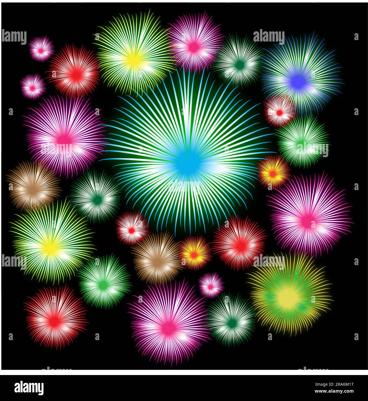 beautiful elegant circular star pattern sun explosion burst blast fire ...