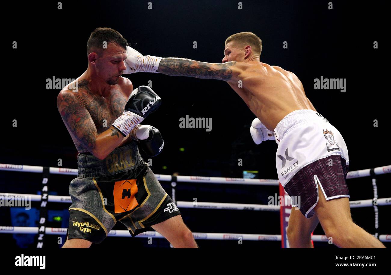 Jordan Ellison (left) and Cory O'Regan in action during their ...