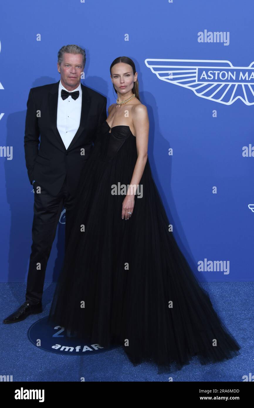CAP D'ANTIBES, FRANCE - MAY 25: Natasha Poly, Peter Bakker ,attends the ...